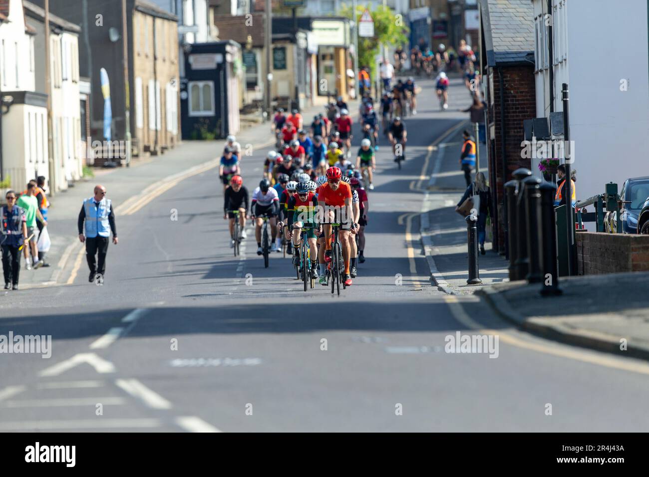 Ongar, Essex, UK. 28th May, 2023. Ford RideLondon 100 route will head ...