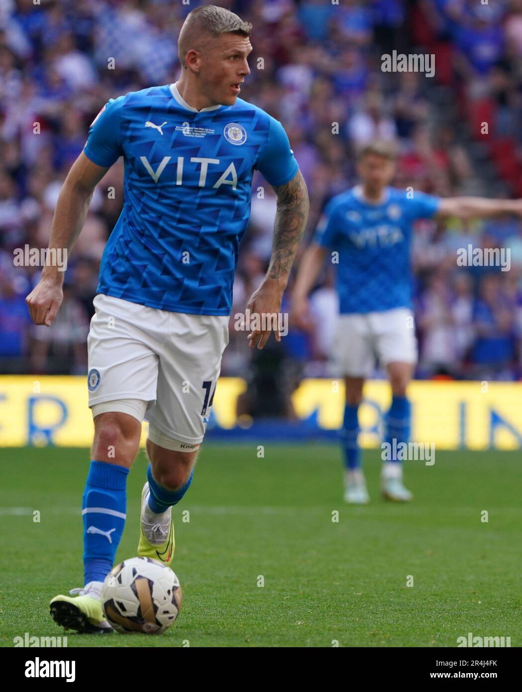 LONDON, ENGLAND - MAY 28: Stockport's Will Collar during Carlisle ...
