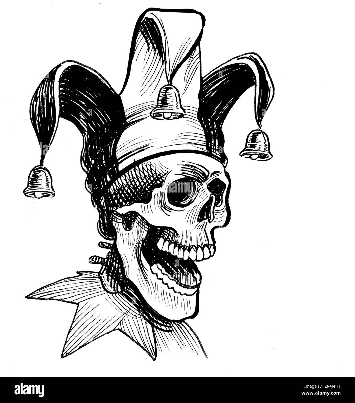 Skull Jester Drawings