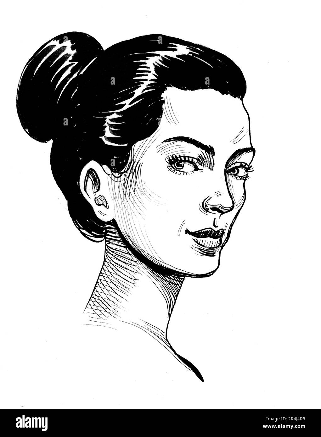 Beautiful Woman Face Sketch