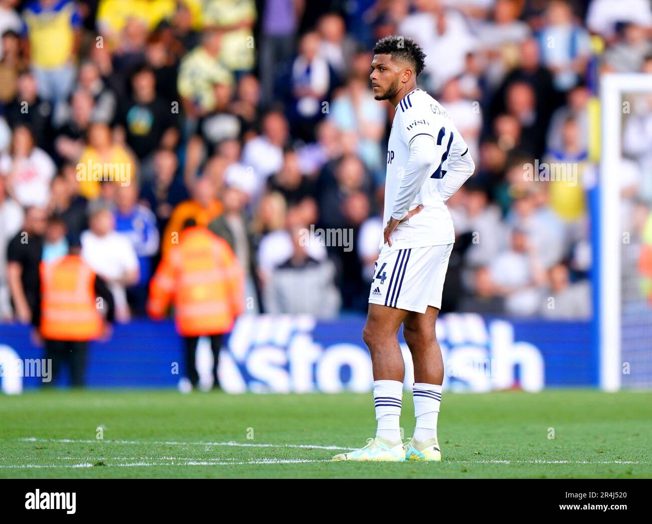 Leeds United's Georginio Rutter appears dejected after Tottenham ...