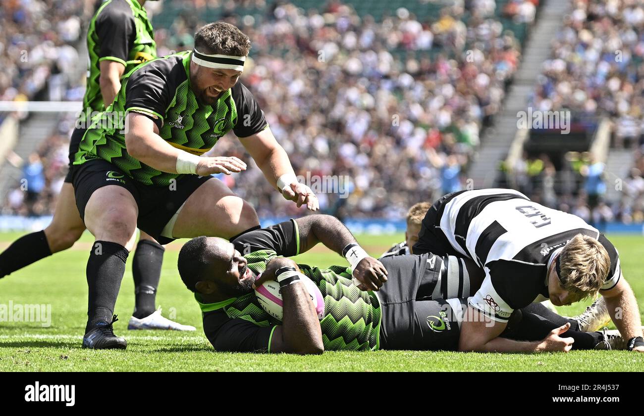 Twickenham, United Kingdom. 28th May, 2023. Barbarians Vs World XV ...