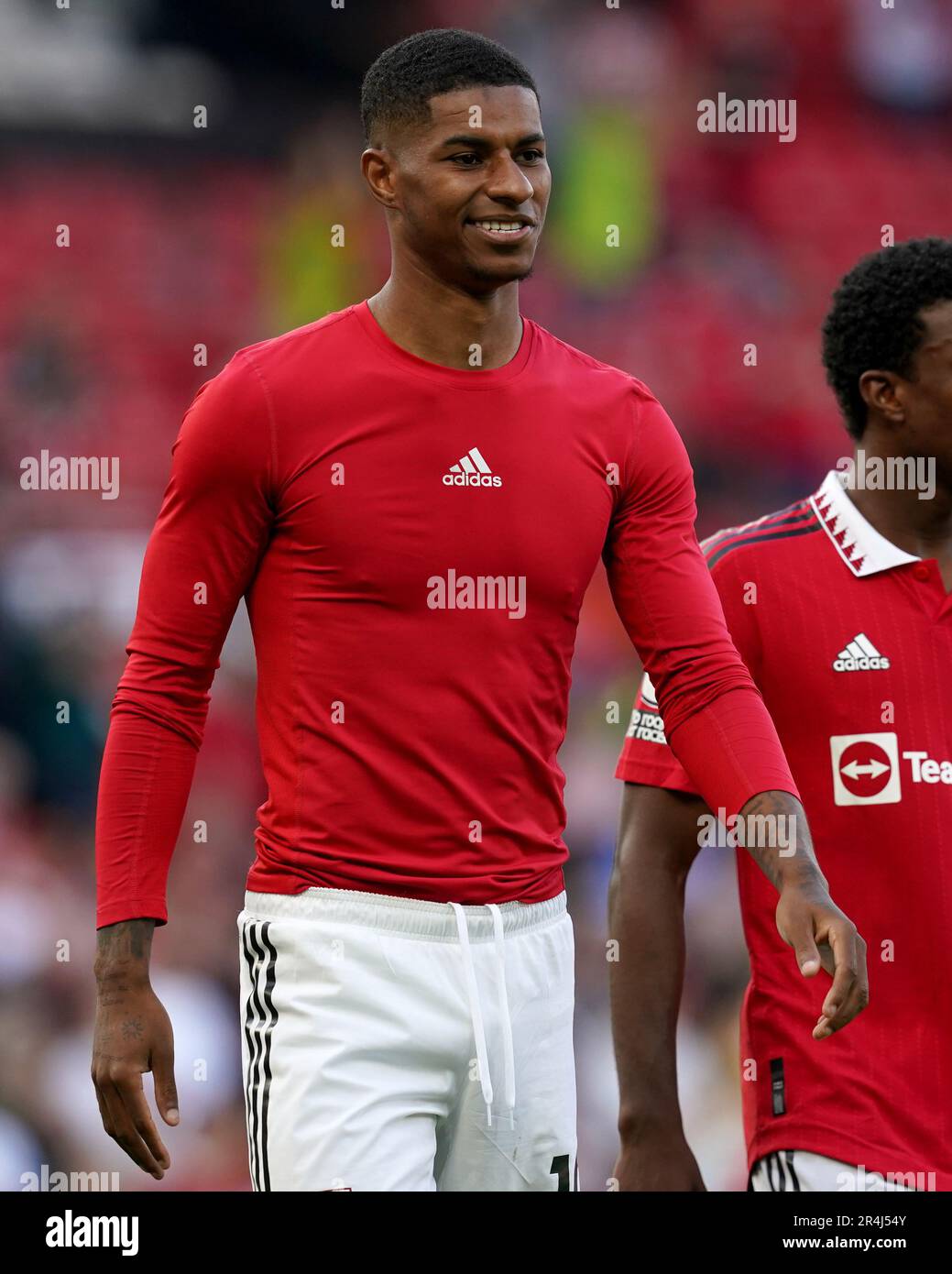 Manchester United’s Marcus Rashford seen following the Premier League ...