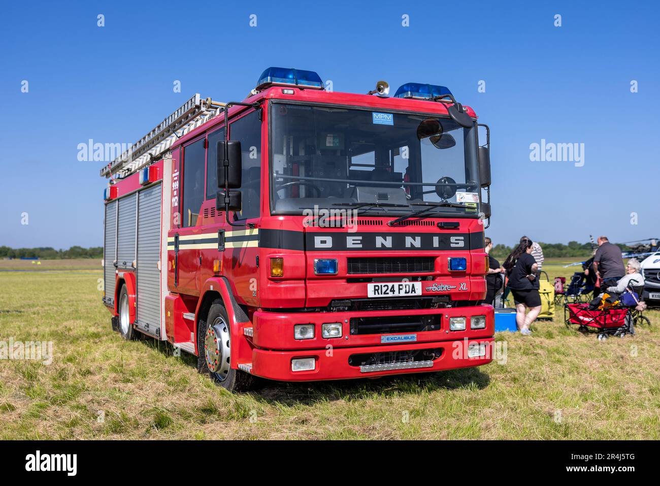 Dennis Sabre fire engine ‘R124 PDA’ on display at the Abingdon Air & Country Show on the 20th ...