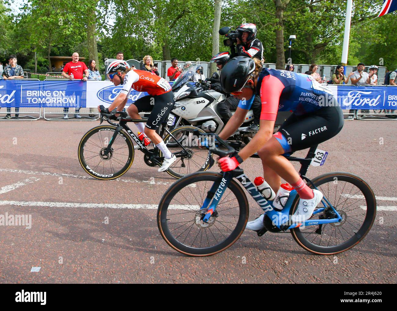 London, UK. 28th May, 2023. Victoire Berteau pushing the rest of the ...