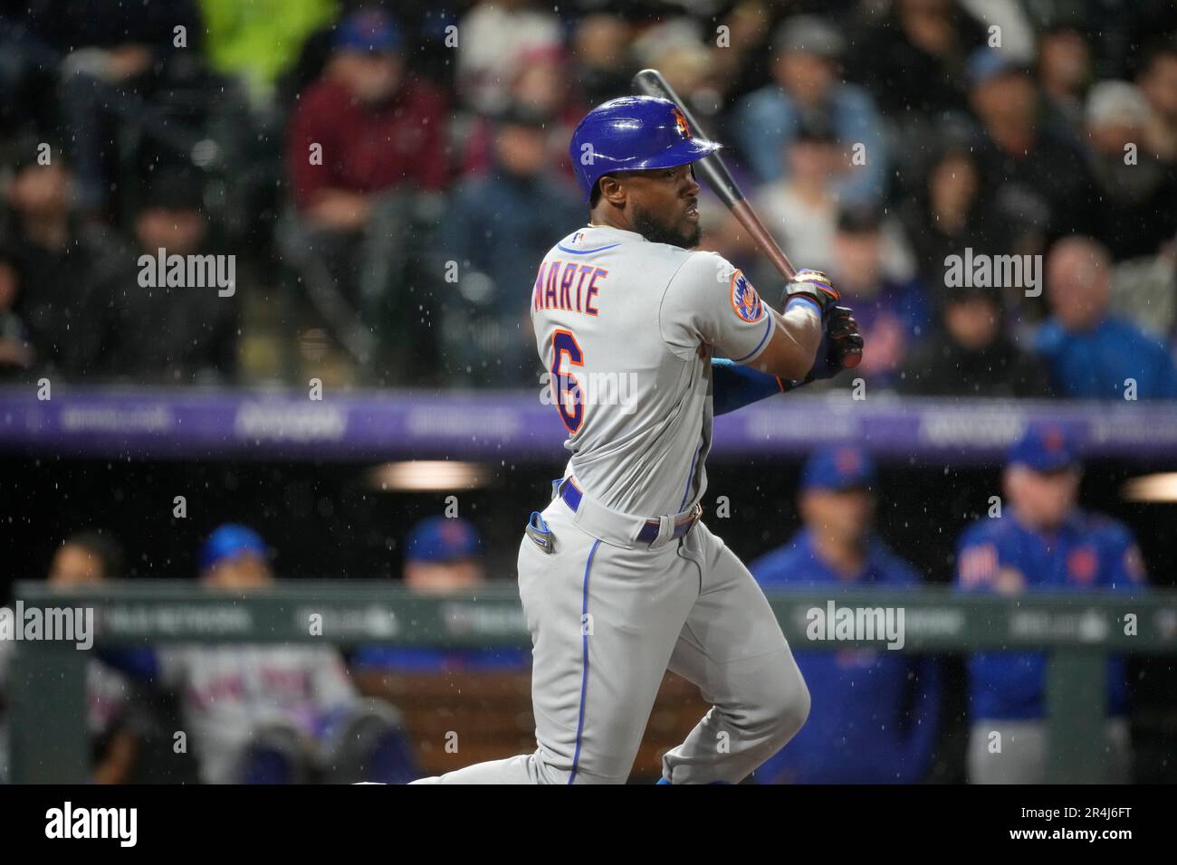 New York Mets right fielder Starling Marte (6) in the seventh eighth ...