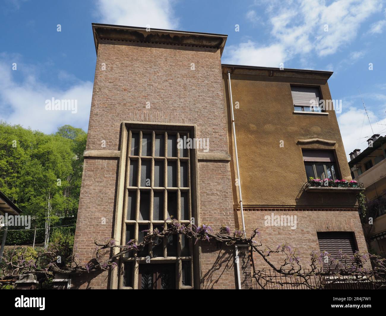 TURIN, ITALY - CIRCA APRIL 2023: Modernist houses in Via Sommacampagna ...