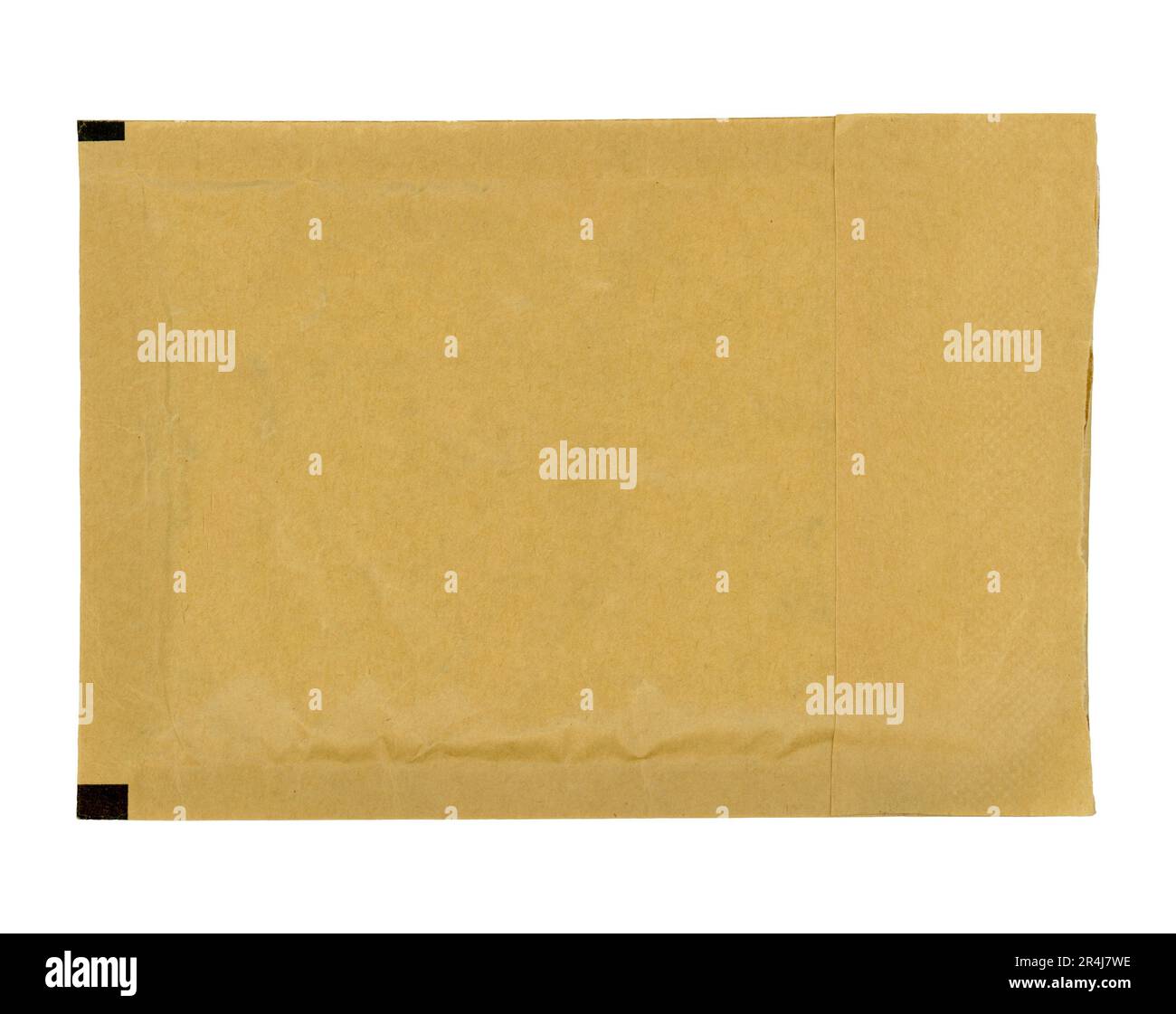 brown paper envelope for small packet mailing isolated over white ...