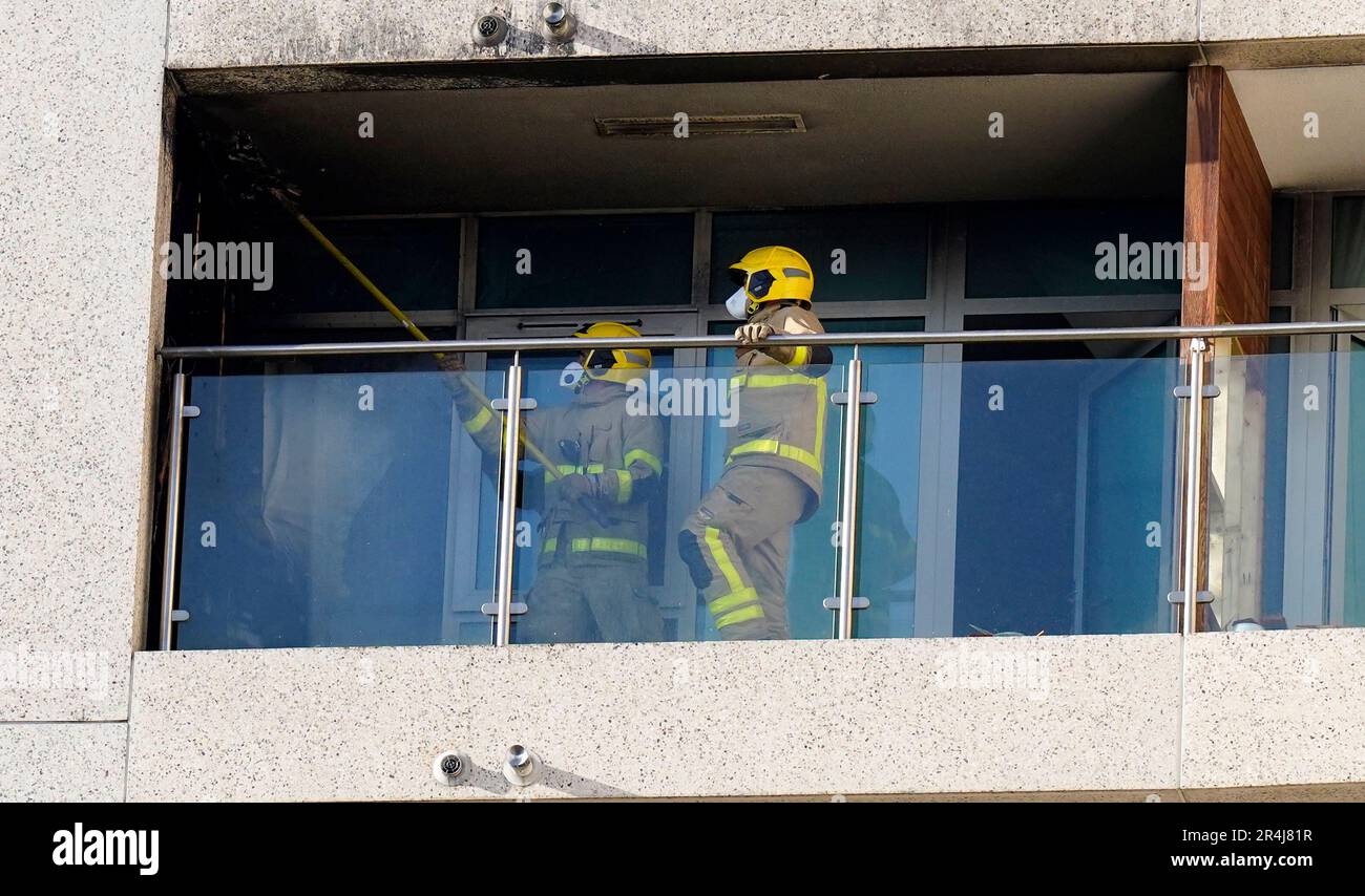 Emergency services at the scene of a fire in the Falcon's View ...