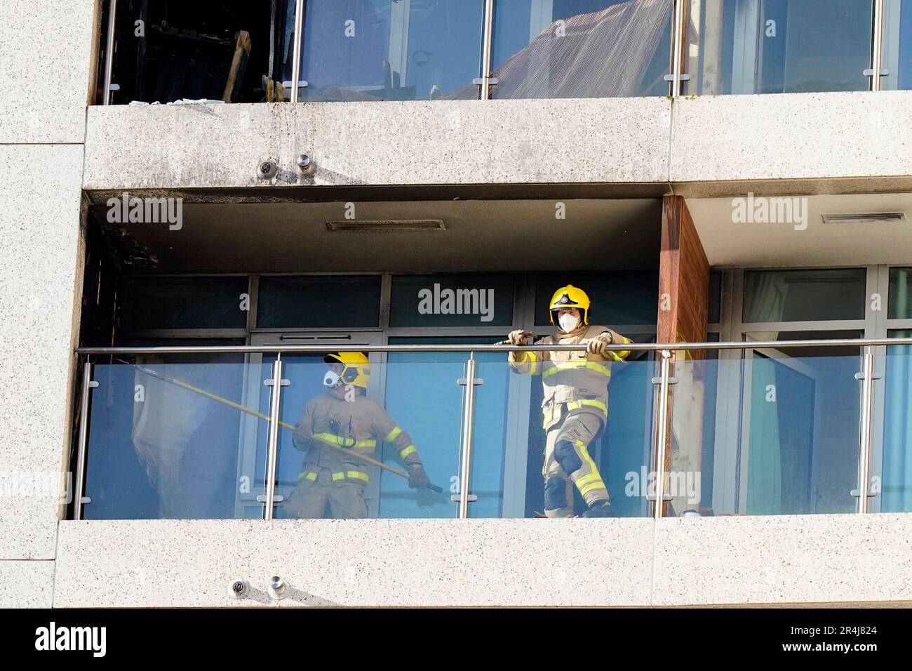 Emergency services at the scene of a fire in the Falcon's View ...