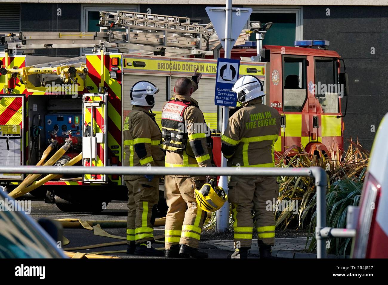 Emergency services at the scene of a fire in the Falcon's View ...