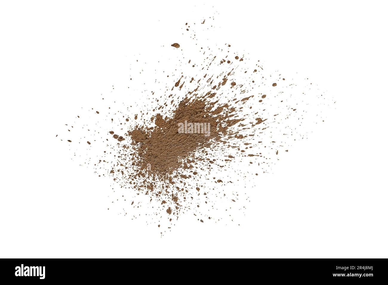 mud splash isolated on white background Stock Photo - Alamy