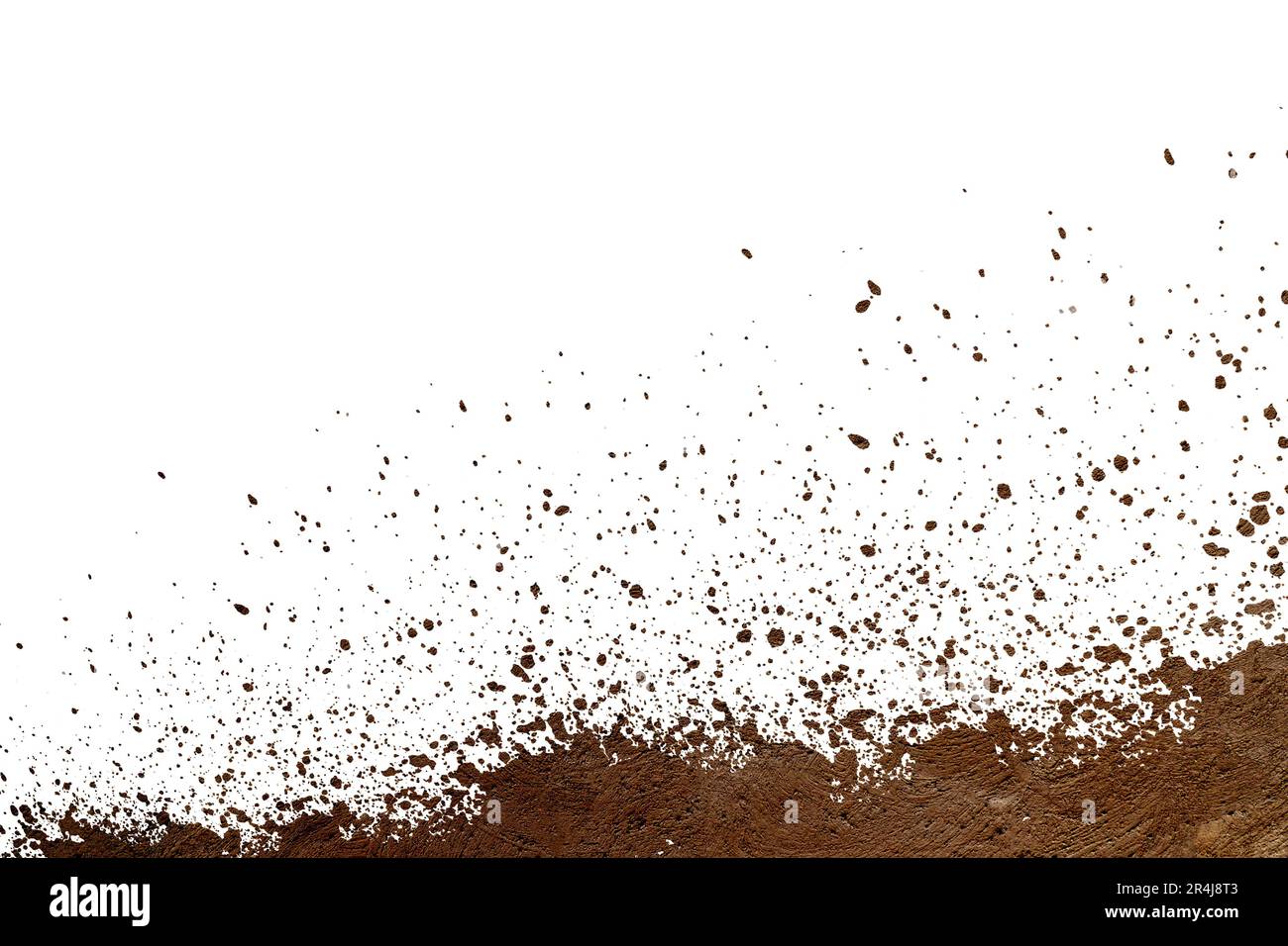 mud splash isolated on white background Stock Photo - Alamy