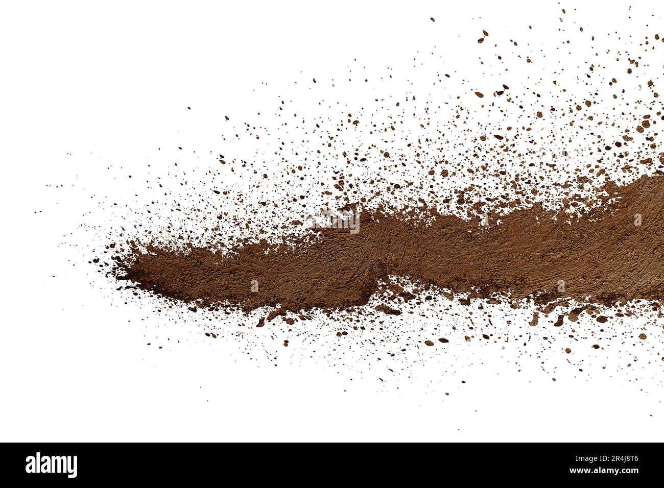 mud splash isolated on white background Stock Photo - Alamy