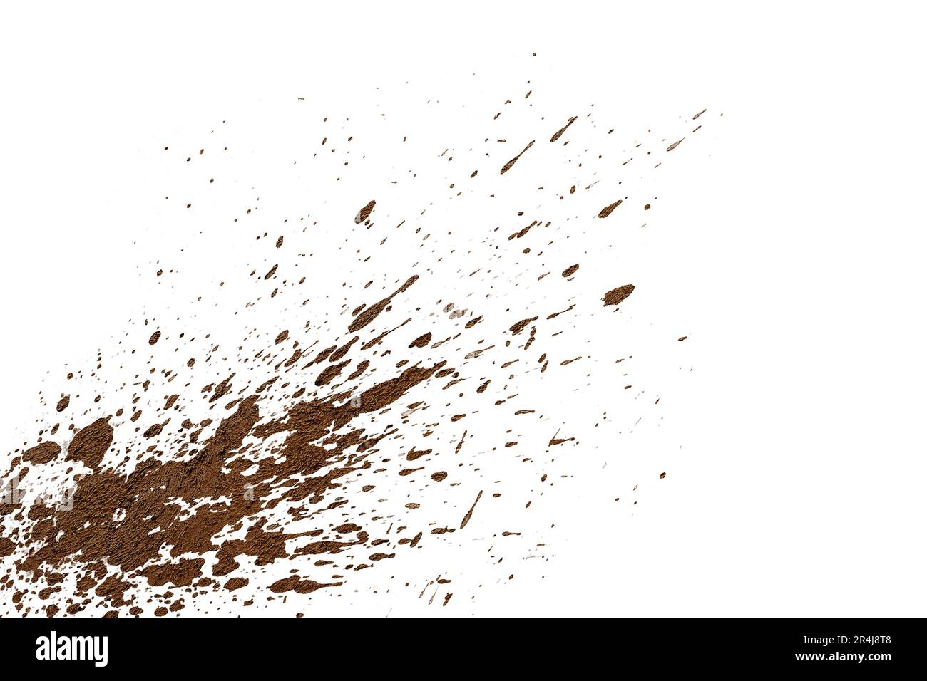 mud splash isolated on white background Stock Photo - Alamy