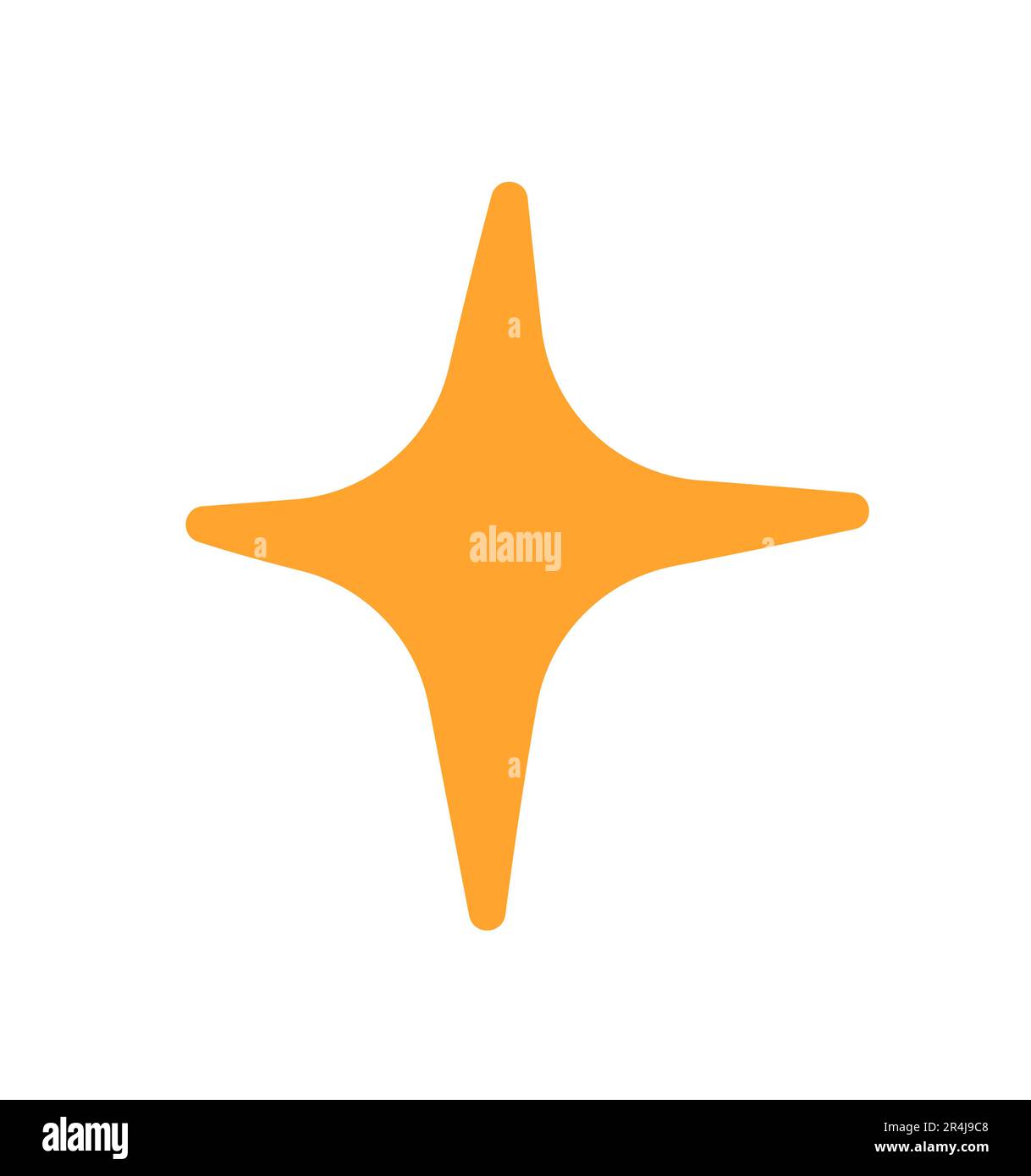 Abstract doodle star. Hand drawn simple stylized figure Stock Vector ...