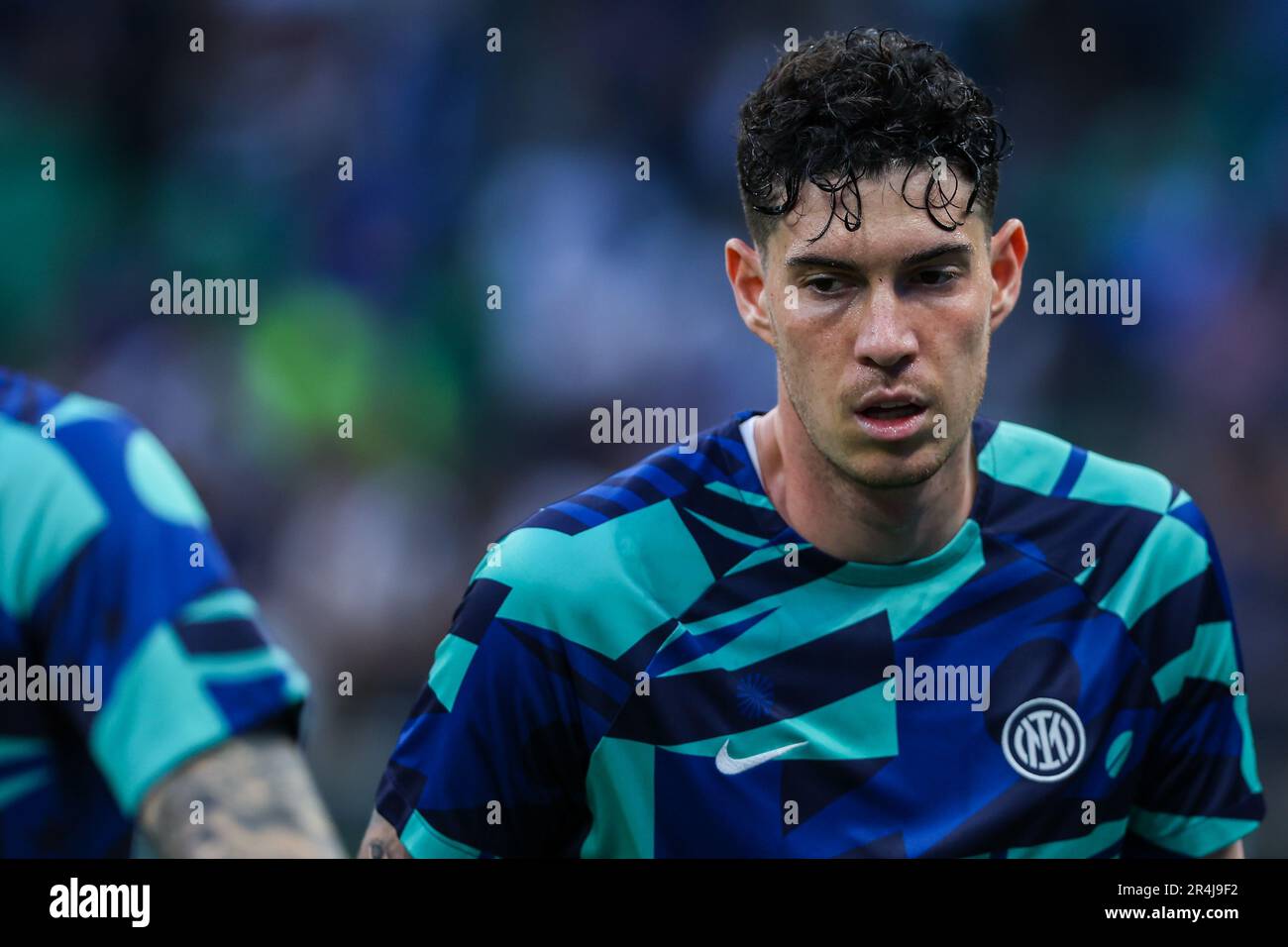 Alessandro Bastoni of FC Internazionale looks on during Serie A 2022/23 ...