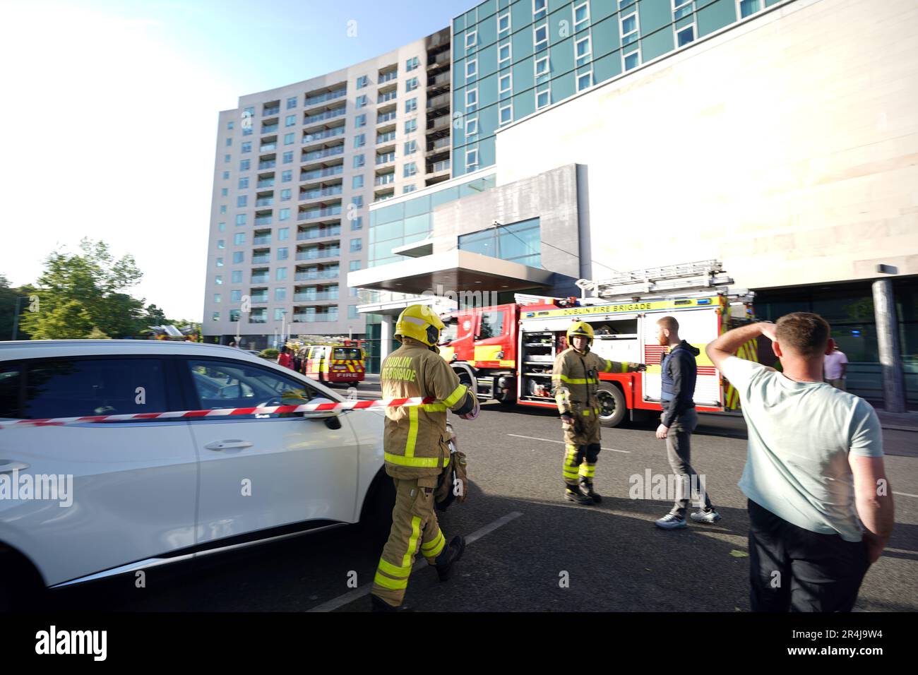 Emergency services at the scene of a fire in the Falcon's View ...