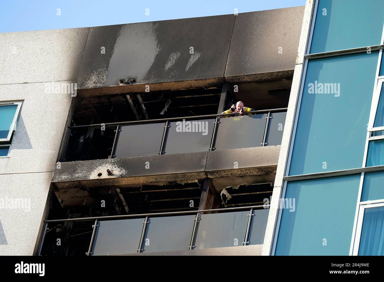 Emergency services at the scene of a fire in the Falcon's View ...