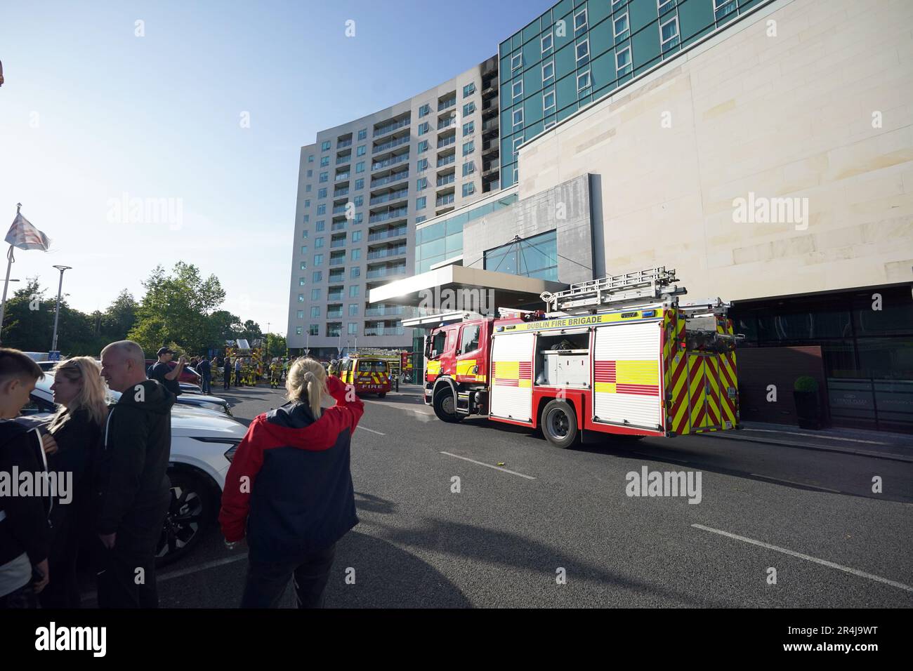 Emergency services at the scene of a fire in the Falcon's View ...
