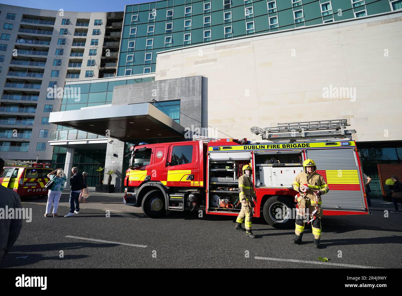 Emergency services at the scene of a fire in the Falcon's View ...