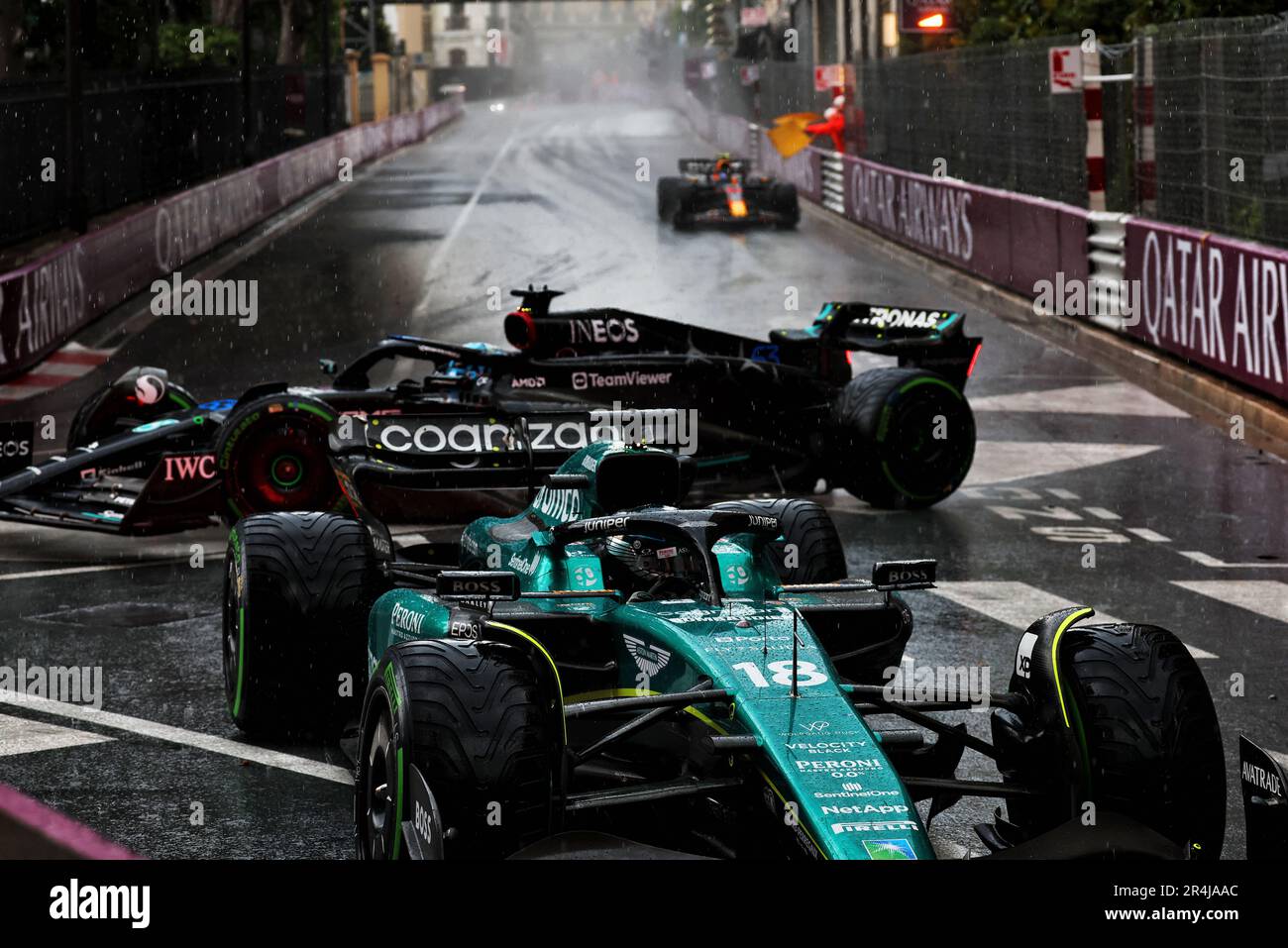 Monte Carlo, Monaco. 28th May, 2023. Lance Stroll (CDN) Aston Martin F1 ...