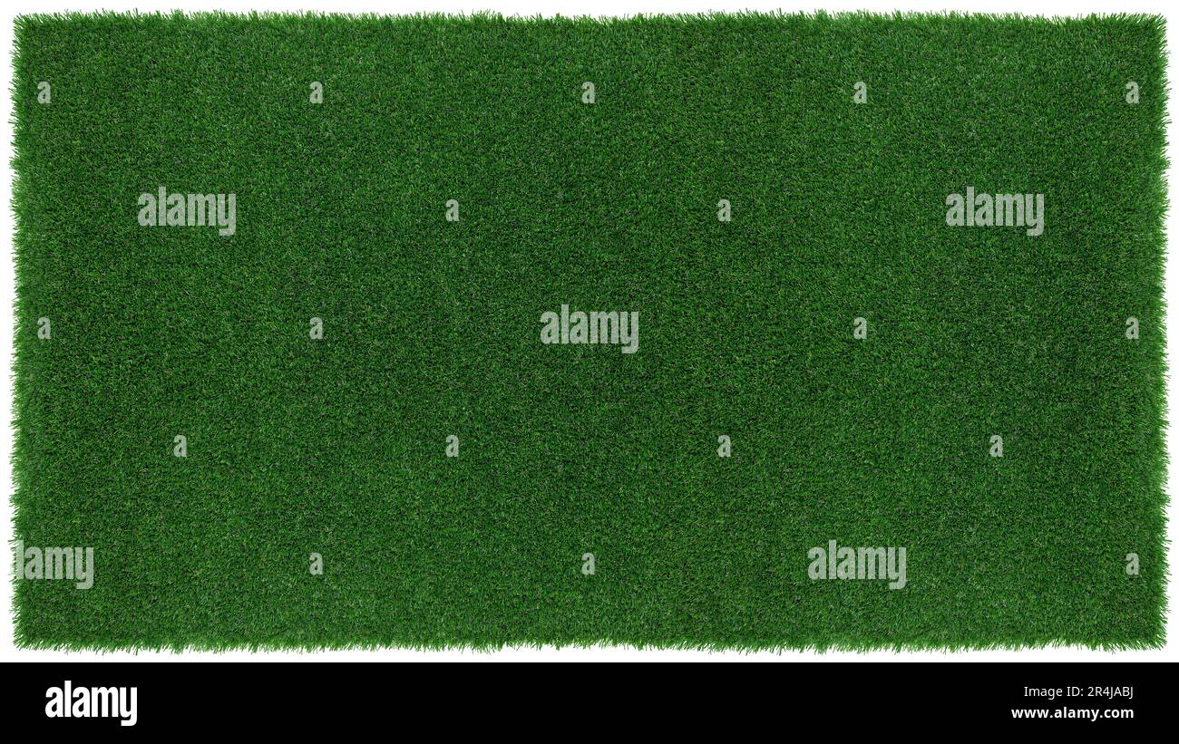 Meadow green grass surface. Turf blank top view background with ...
