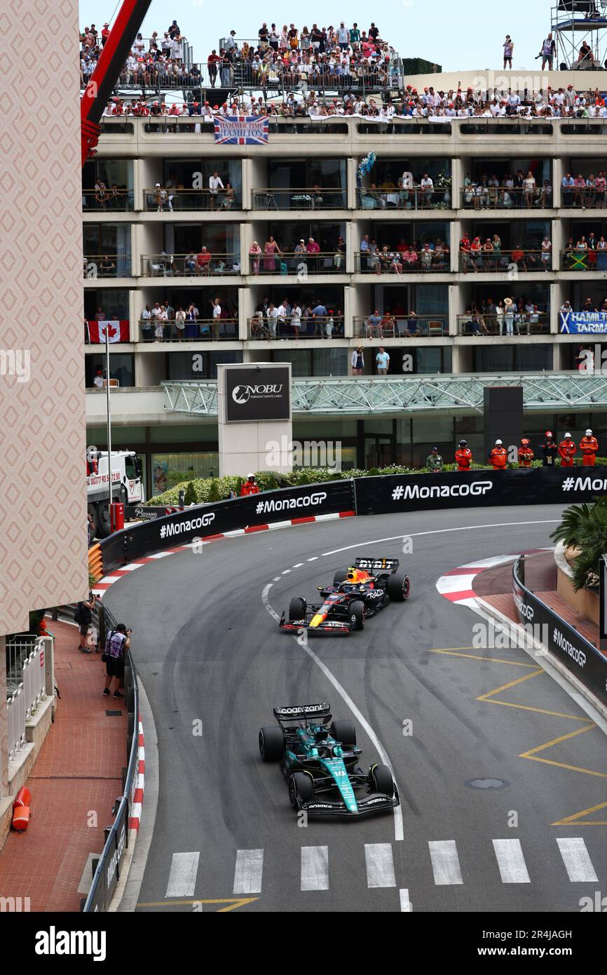 Monte Carlo, Monaco. 28th May, 2023. Lance Stroll (CDN) Aston Martin F1 ...