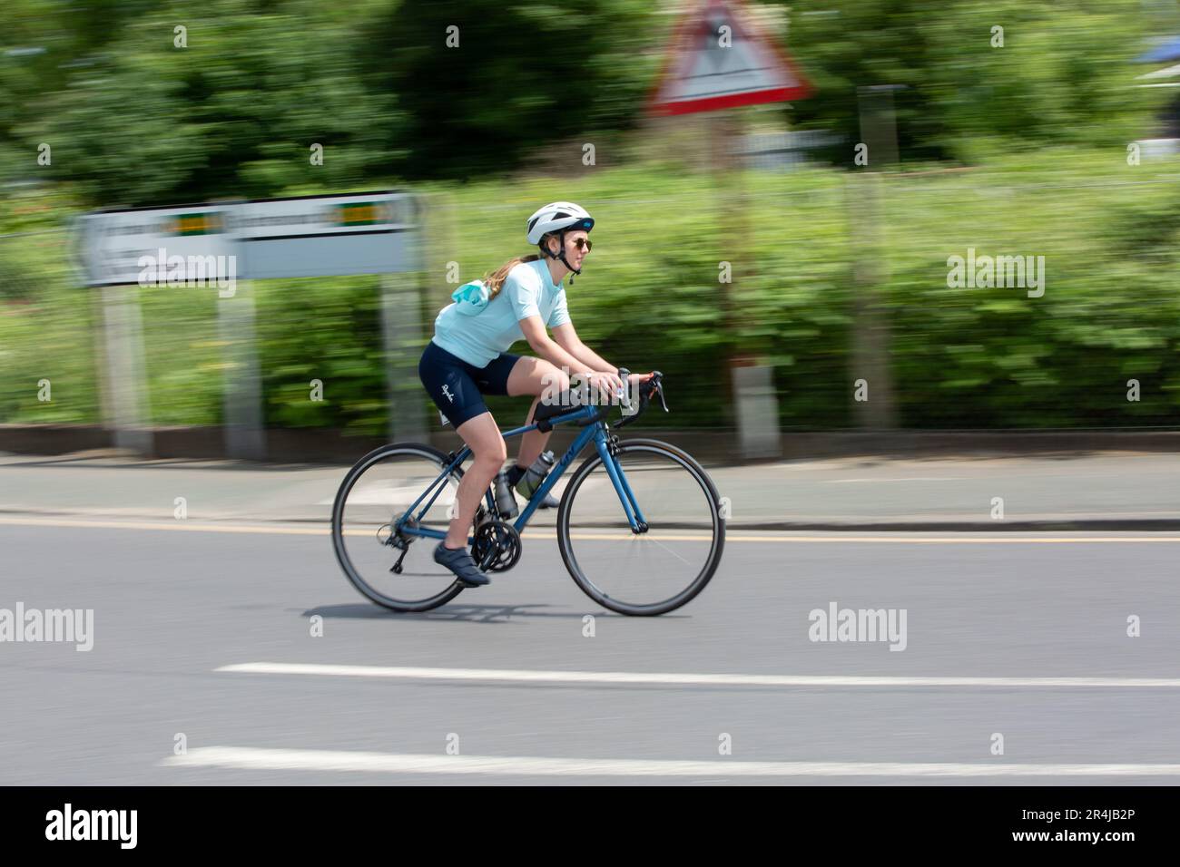 Ongar, Essex, UK. 28th May, 2023. Ford RideLondon 100 route will head ...