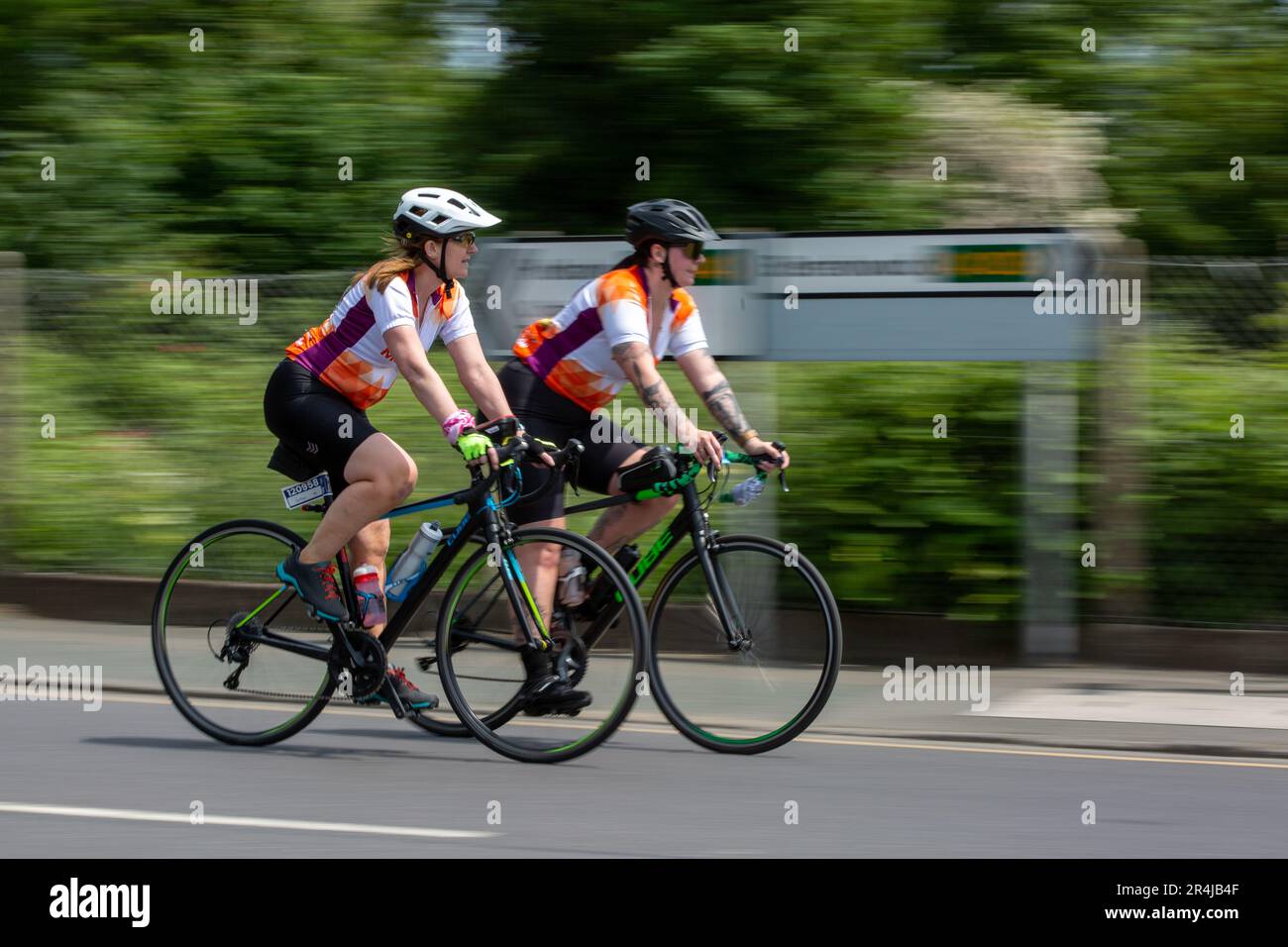 Ongar, Essex, UK. 28th May, 2023. Ford RideLondon 100 route will head ...