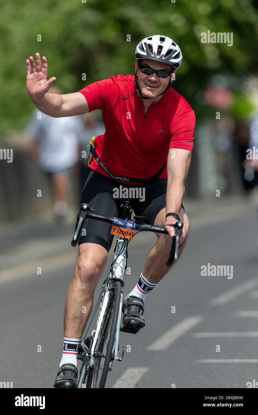 Ongar, Essex, UK. 28th May, 2023. Ford RideLondon 100 route will head ...