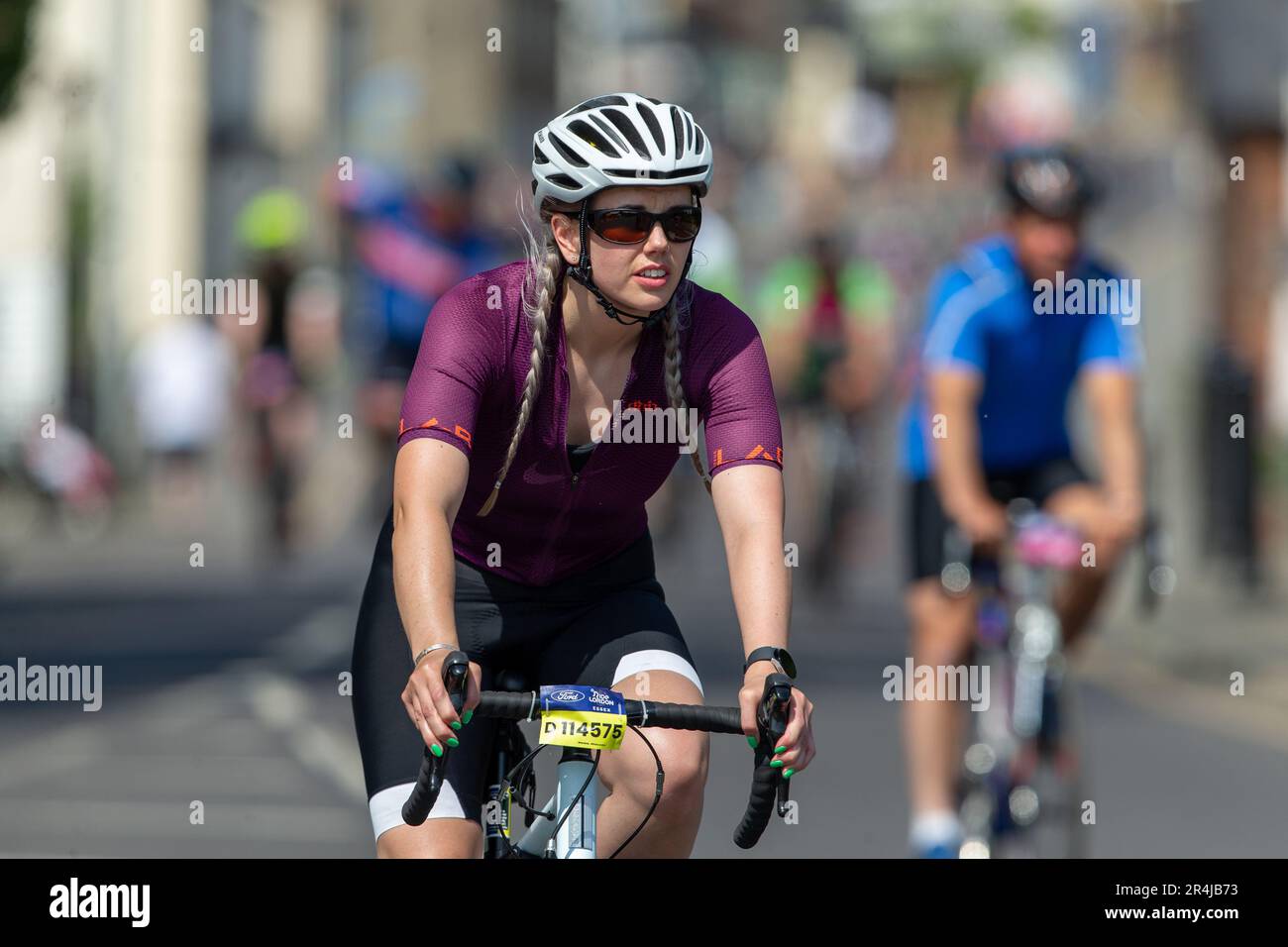 Ongar, Essex, UK. 28th May, 2023. Ford RideLondon 100 route will head ...