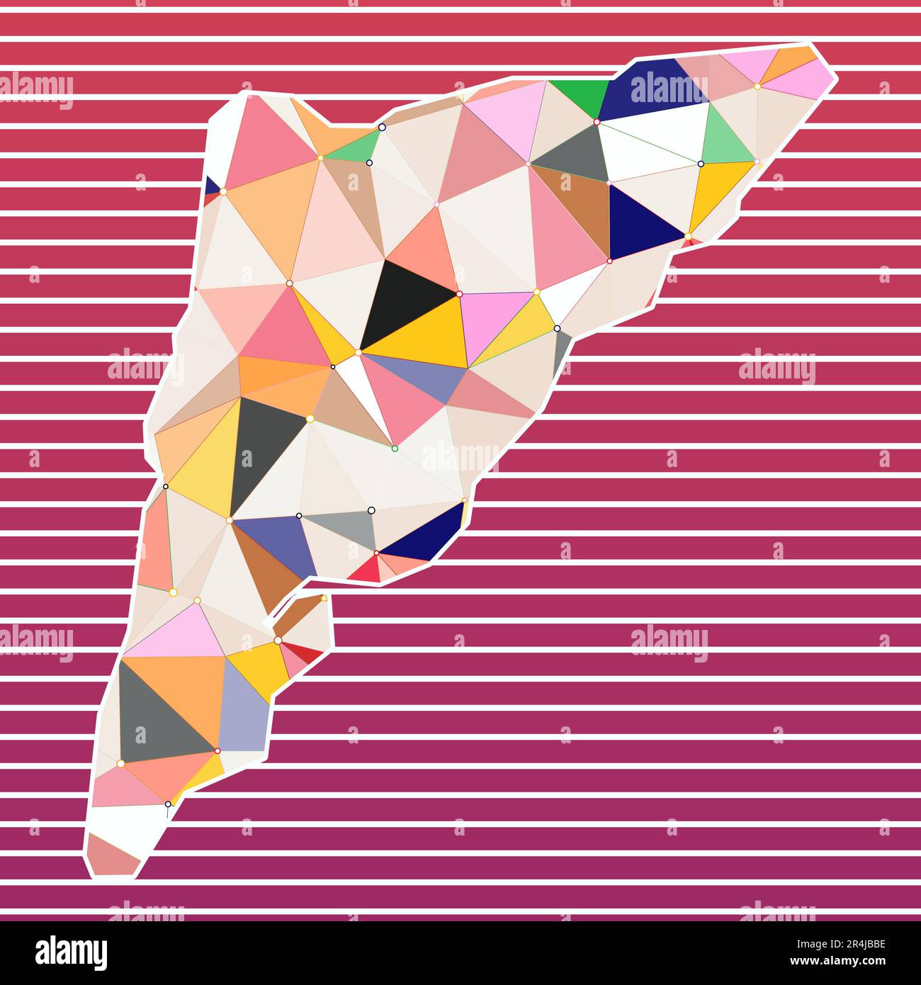 Salt Cay, Turks Islands vector illustration. Salt Cay, Turks Islands ...