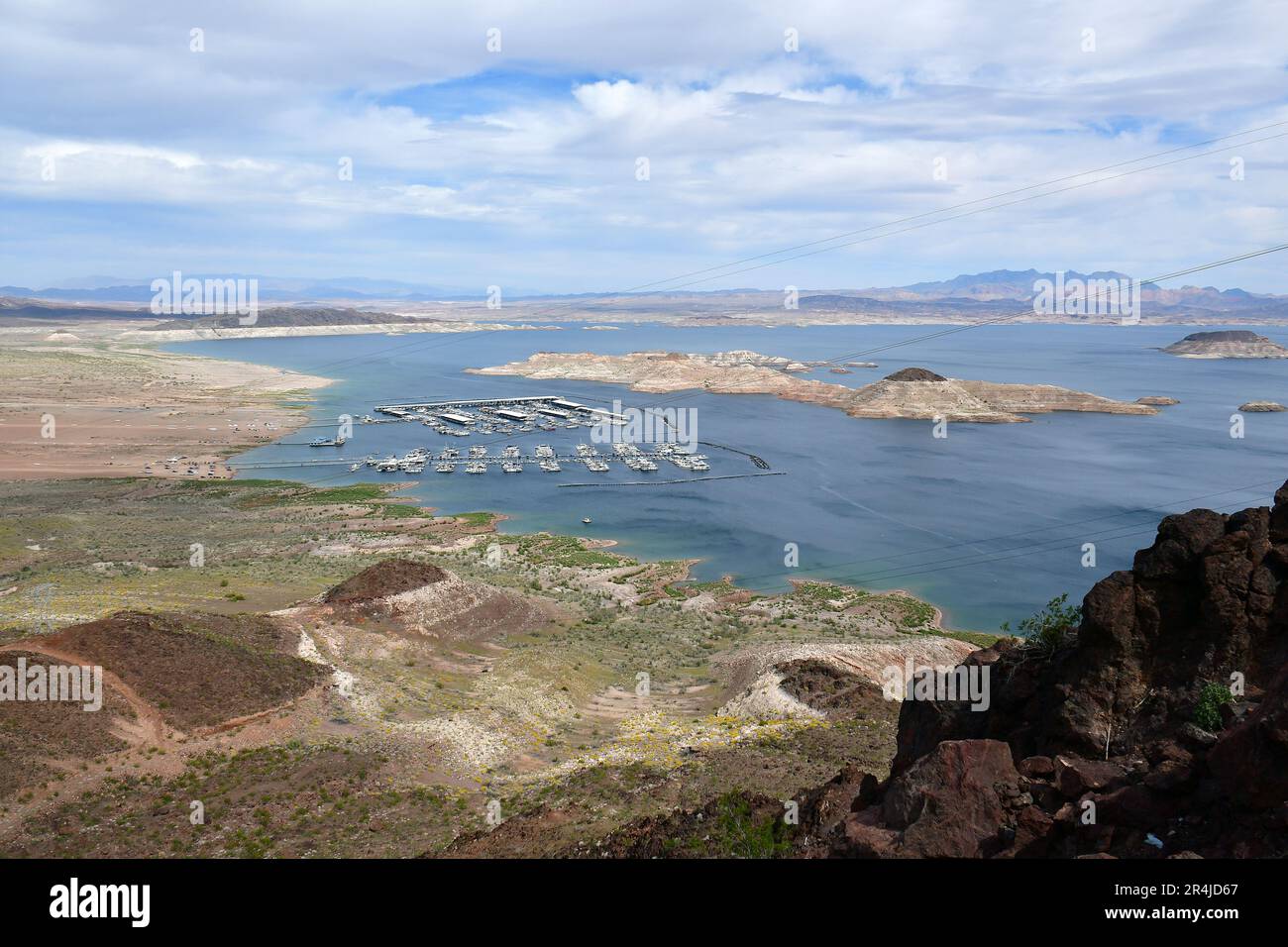 ship port, Colorado River, Hoover Dam, Nevada and Arizona, USA, North ...