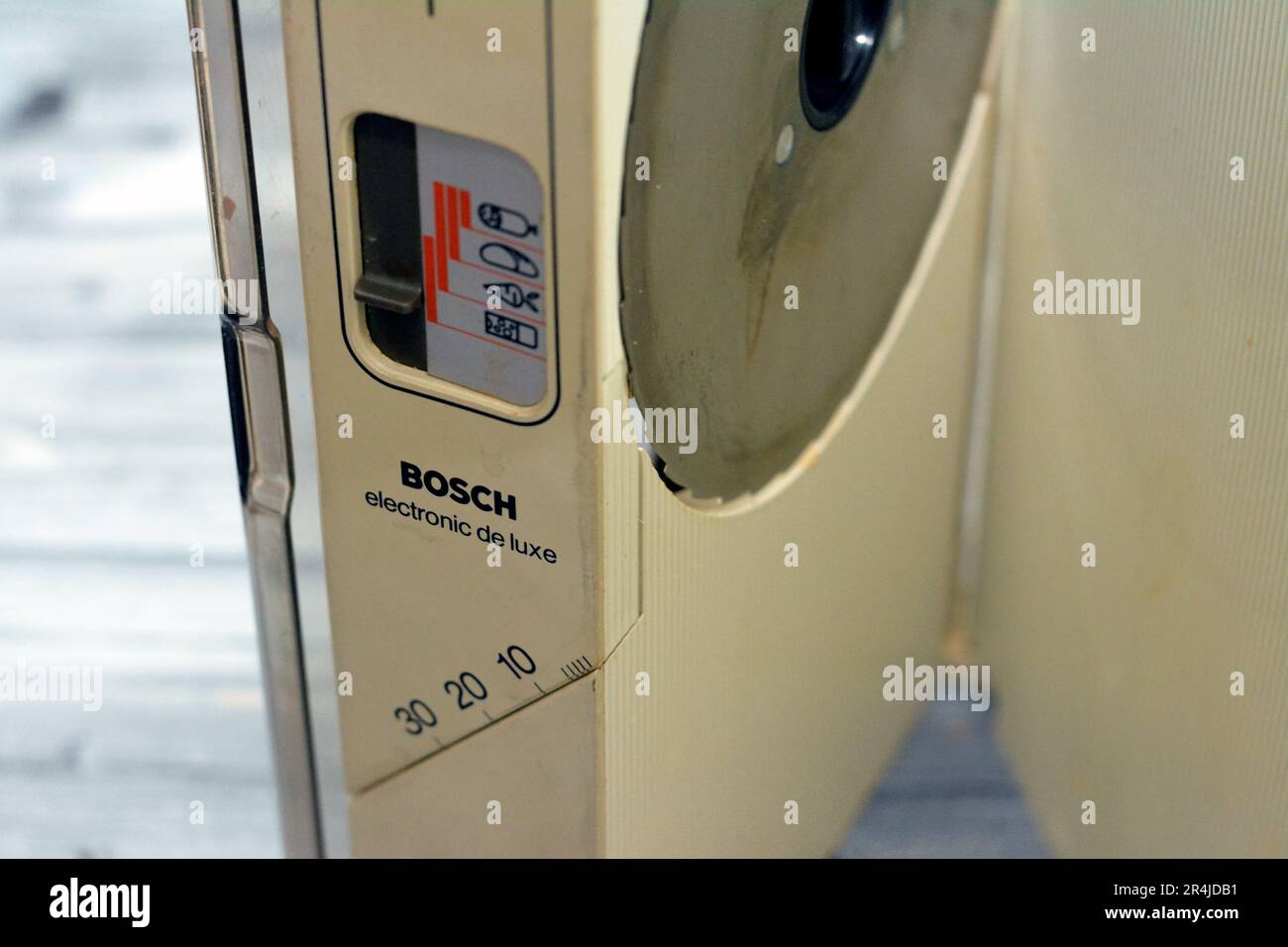 Cairo, Egypt, May 18 2023: Bosch electronic de luxe meat slicer made in ...