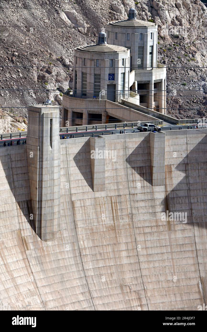Hoover Dam, Nevada and Arizona, USA, North America, U.S. National ...