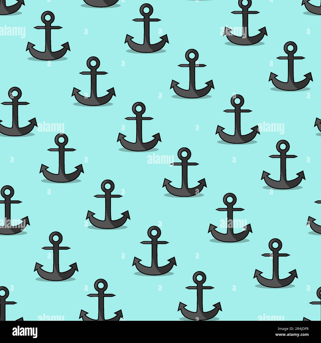 Vector Illustration of Anchor Pattern, angel direction and blue colors ...