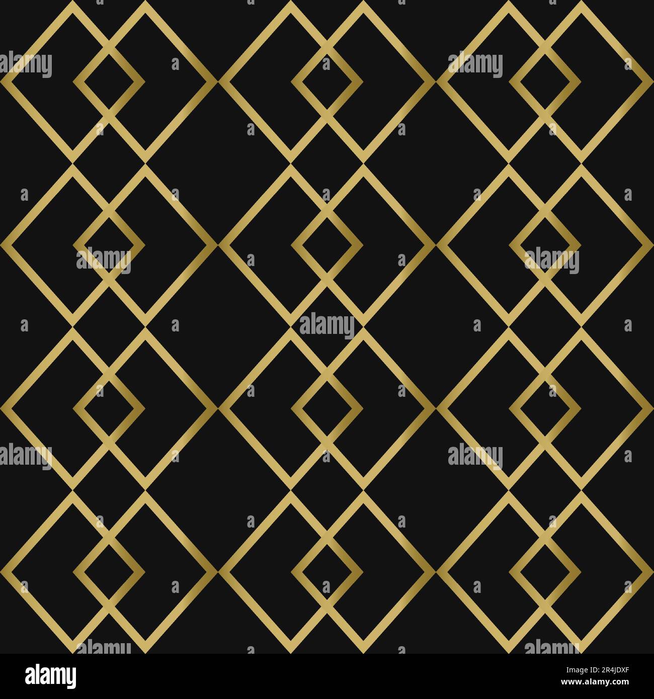 Vector Illustration Of Some Rectangle Abstract Pattern, Gold and Black ...