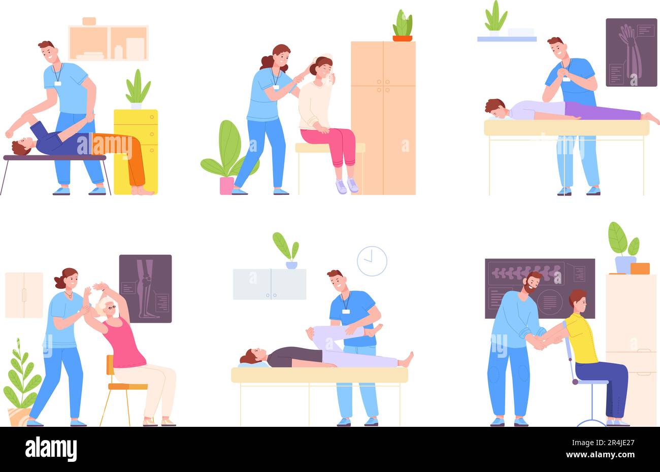 Osteopath illustration Stock Vector Images - Alamy