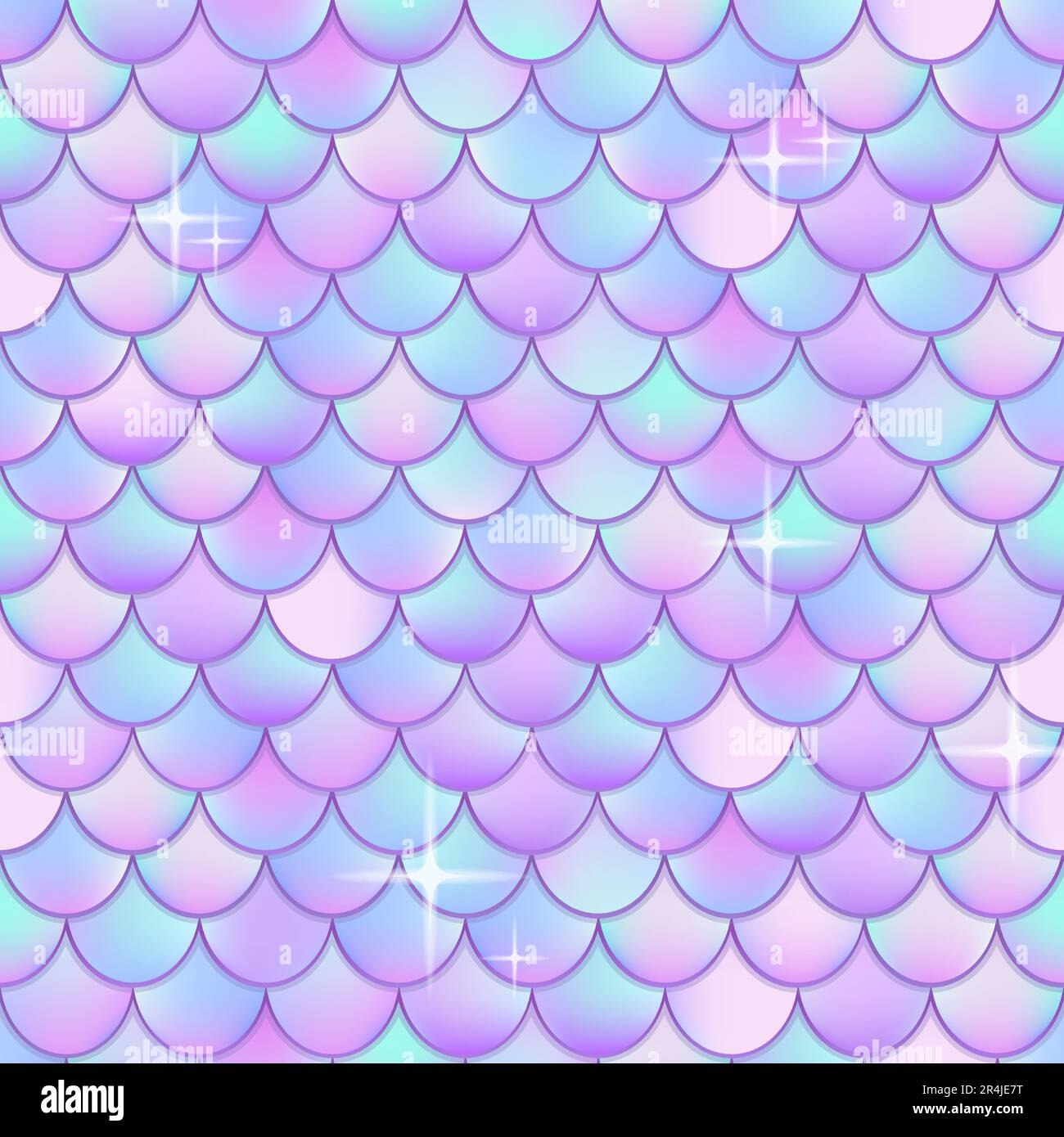 Holographic mermaid scales. Magic fish or dragon iridescent scale ...