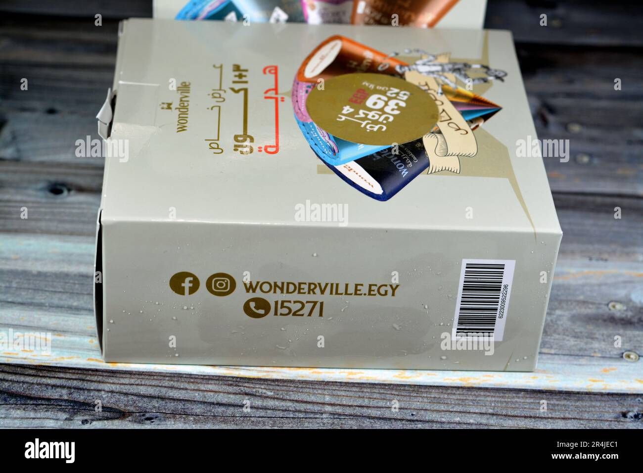 Cairo, Egypt, May 17 2023: Wonderville an Ice cream shop giving magical twist with flavors like ...