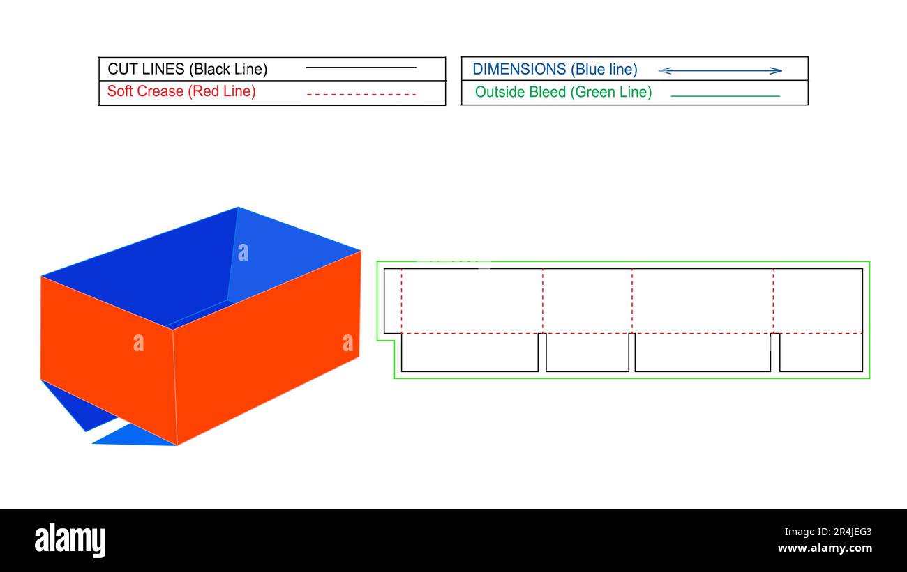 Half slotted container box, full overlap carton corrugated paper carton ...