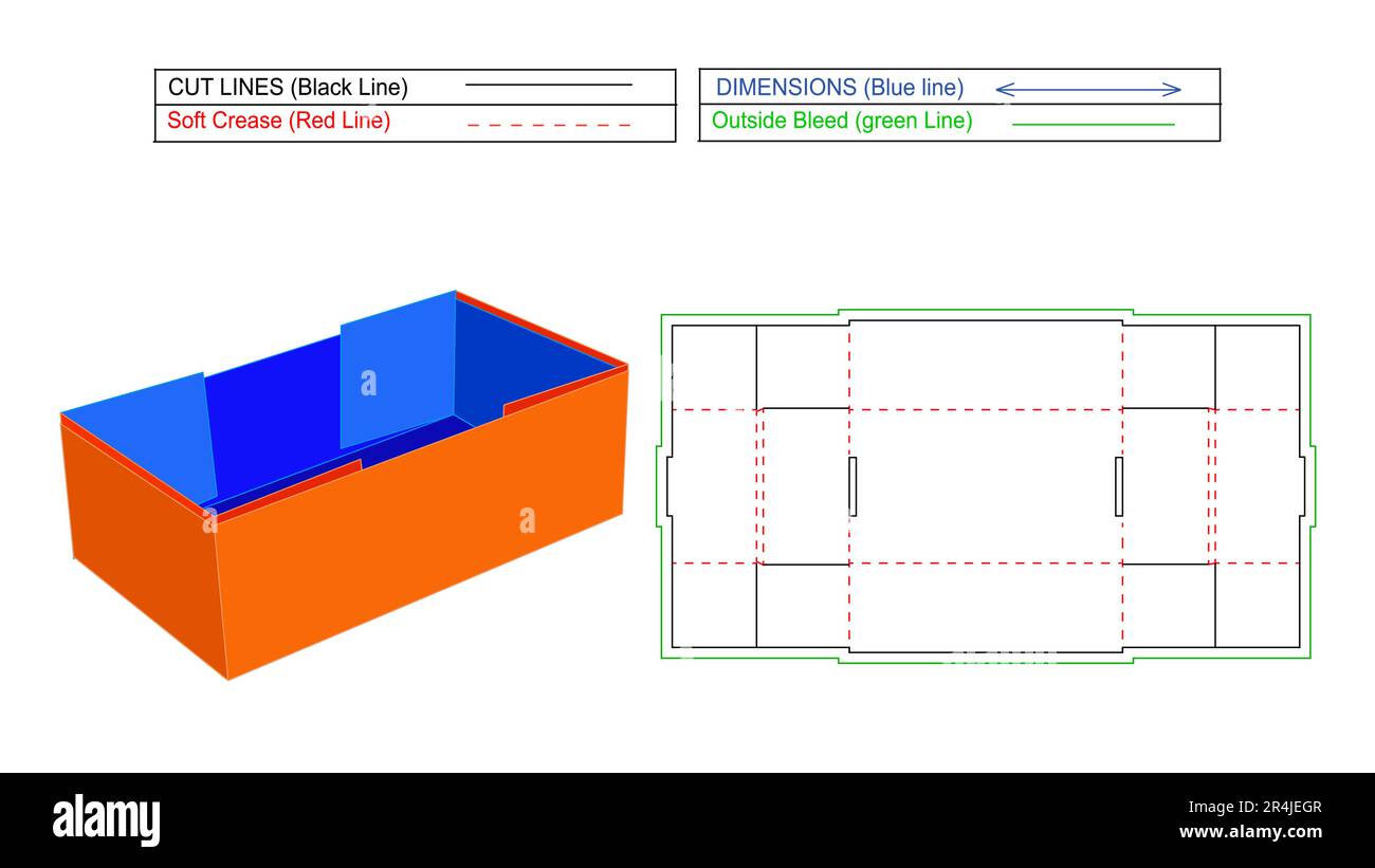 Folding cardboard FEFRCO320 box, corrugated carton box, 3d vector ...