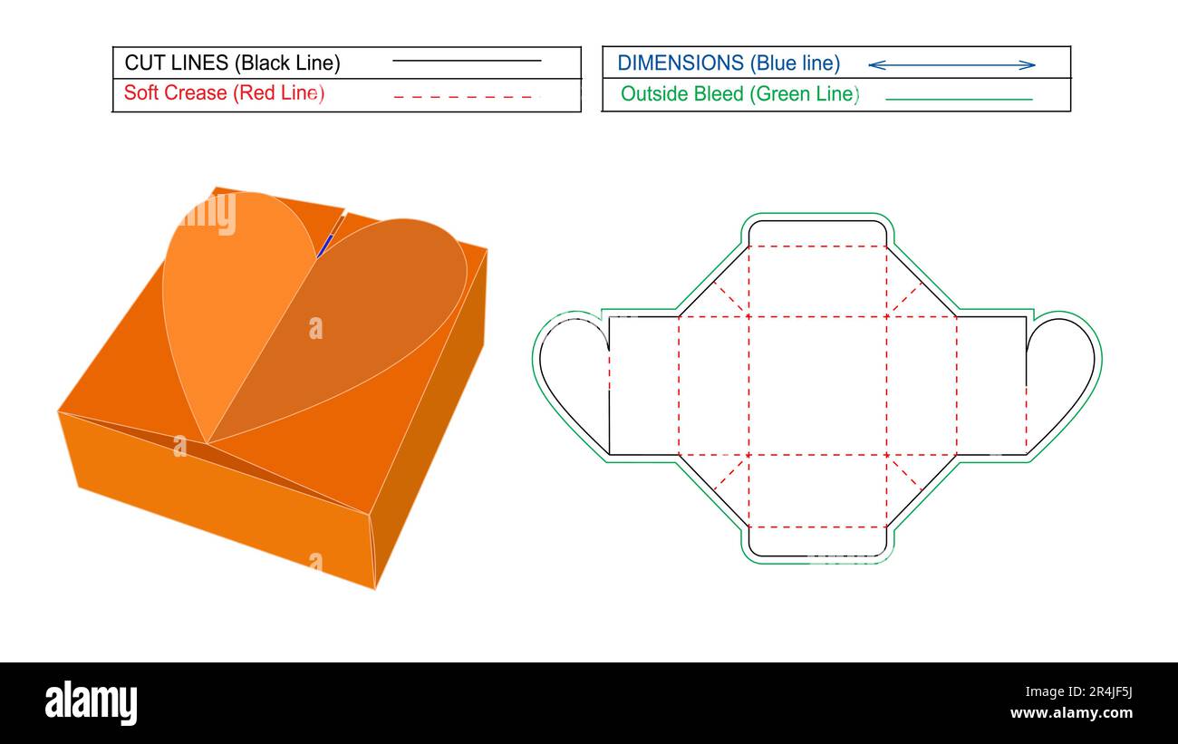 Square shape heart box and Valentine's Day gift box, Valentine's Day ...