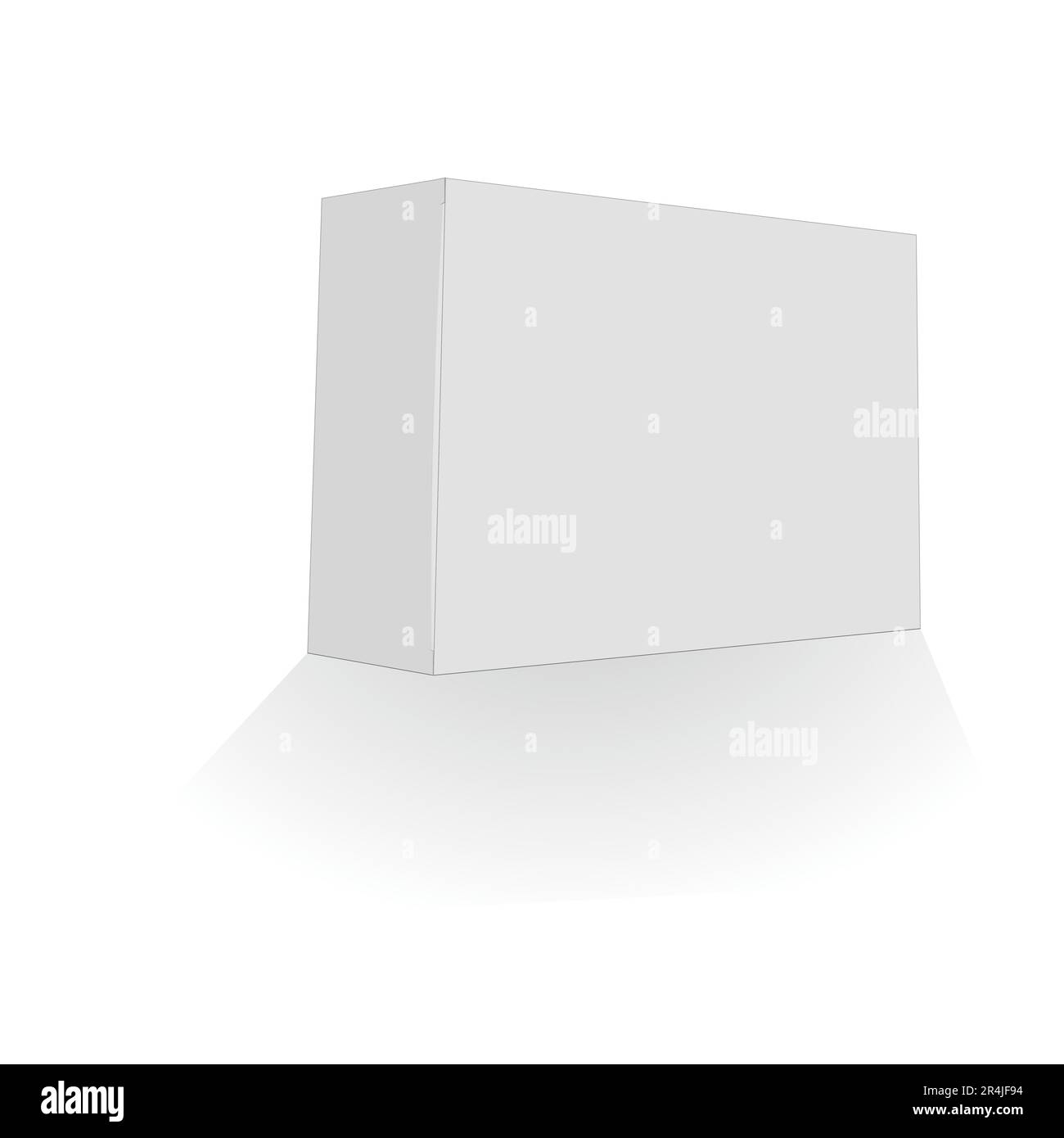 White colour Straight Tuck End box product box, resizeable box vector ...