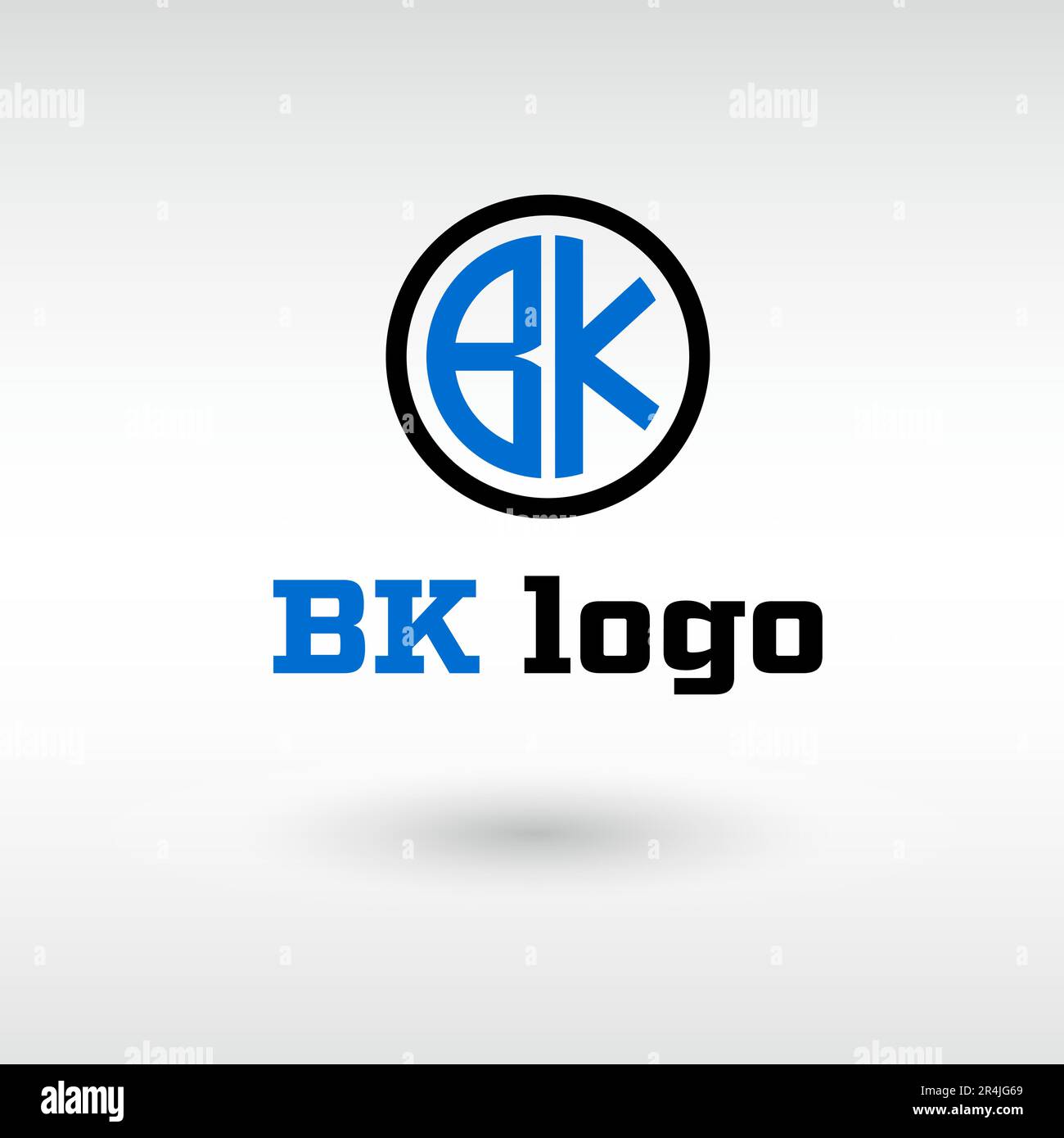 Typography BK letter logo vector editable vector file Stock Vector ...