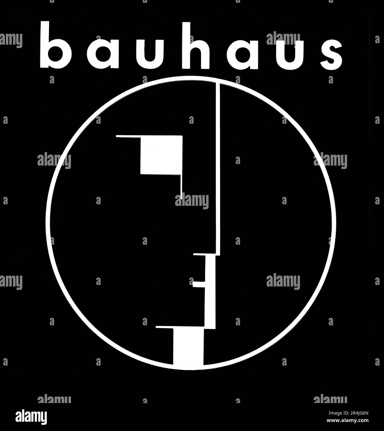1922 , Dessau , WEIMAR , GERMANY : The Logo emblem of BAUHAUS SCHOOL of ...