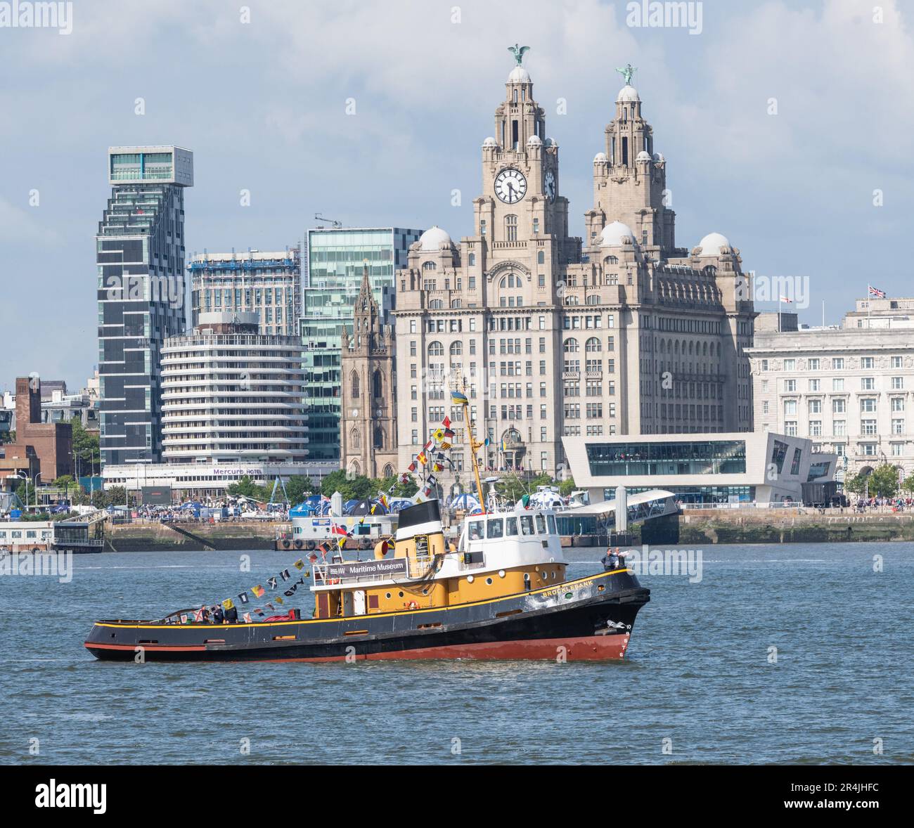 Liverpool Pier Head, Liverpool, Merseyside, England. 28th May 2023 ...