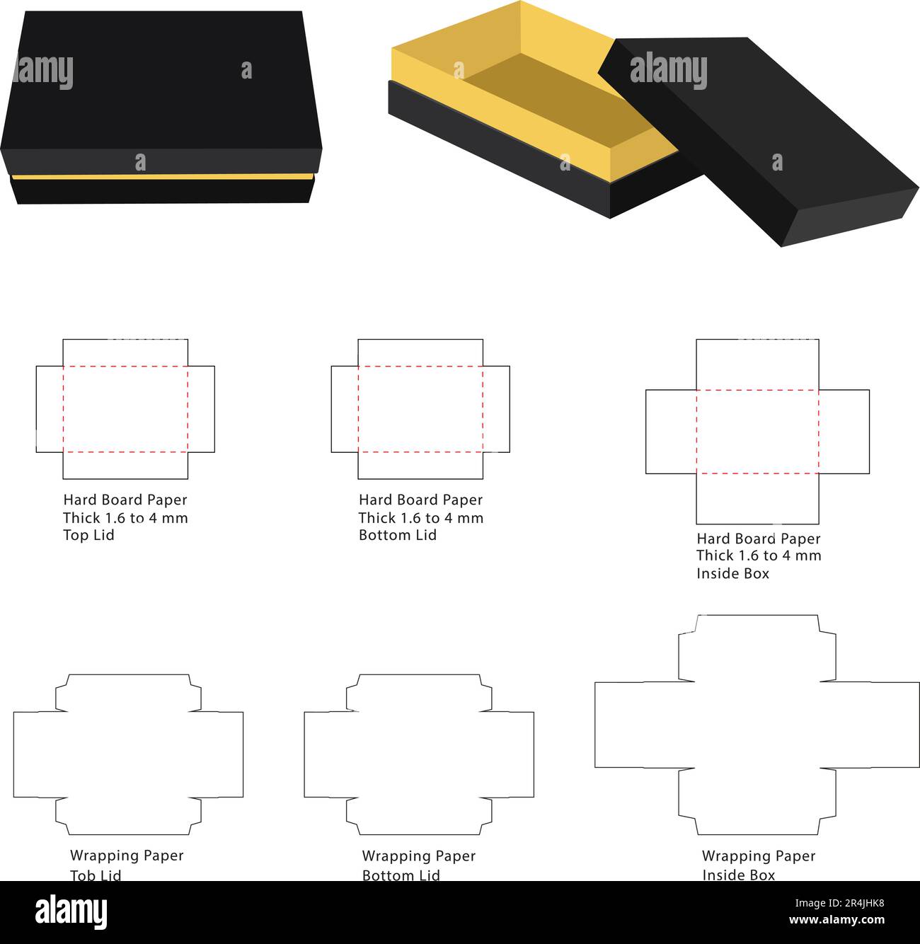Gift Box Template With Lid