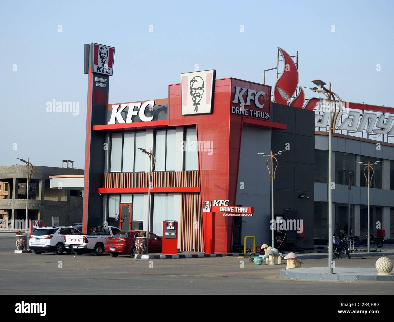 Cairo, Egypt, May 20 2023: Kentucky Fried Chicken restaurant KFC in a ...